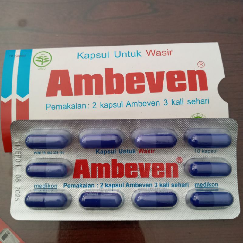 Jual AMBEVEN UNTUK WASIR 1 STRIP @10 KAPSUL | Shopee Indonesia