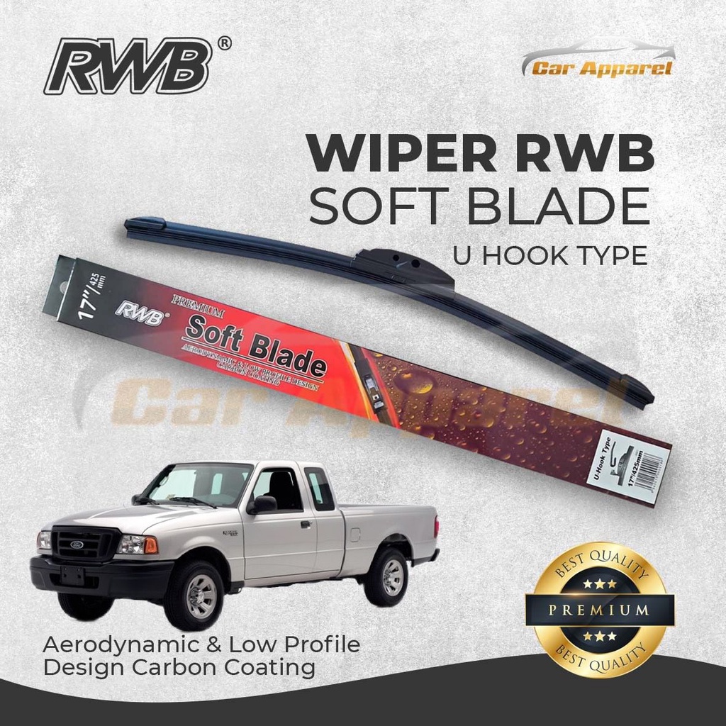 Jual Wiper RWB Soft Ford Ranger Facelift 2002-2006 Hybrid / Windshield ...