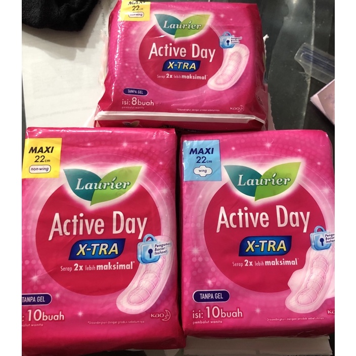 Jual Laurier Active Day Maxi Isi 8 dan 10 | Shopee Indonesia