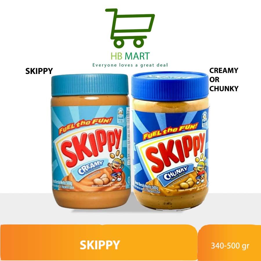 Jual Skippy Chunky / CREAMY Peanut Butter 500 gr SELAI KACANG | Shopee ...