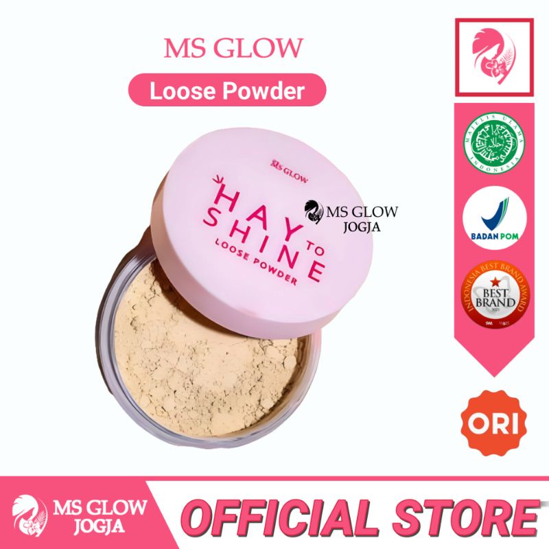 Jual Loose Powder Ms Glow Bedak Tabur / Natural - Ivory - Oily to Matte ...
