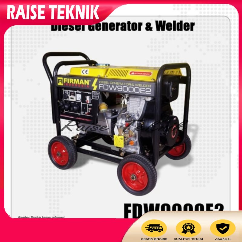 Jual MESIN GENSET LAS DIESEL FIRMAN FDW 9000 E2 1 PHASE | Shopee Indonesia