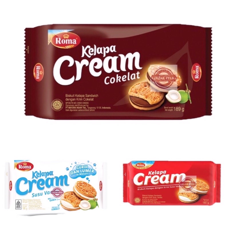 Jual MAYORA ROMA KELAPA CREAM COKELAT FAMPACK / ROMA CREAM KELAPA ...
