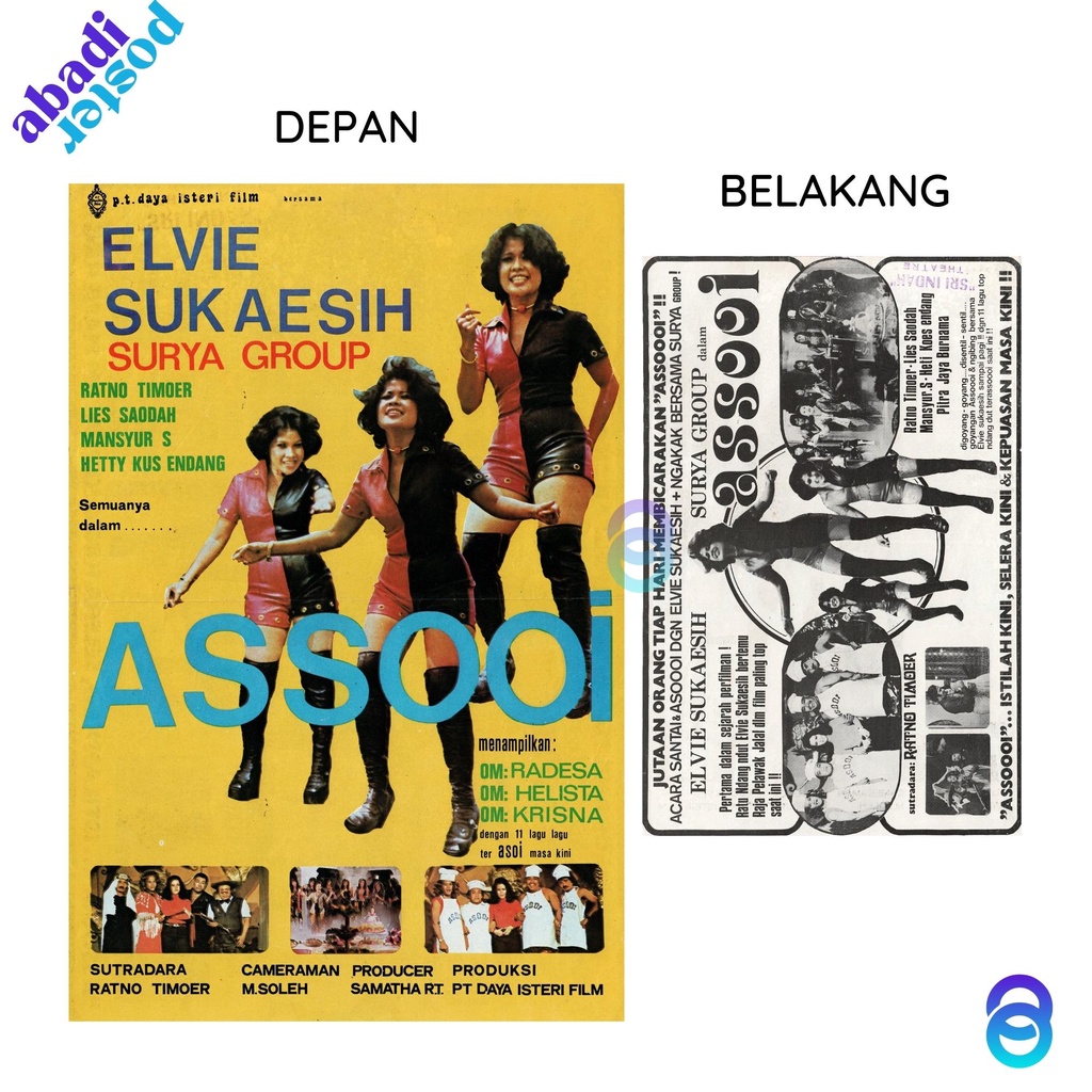Jual poster film lawas assooi - poster elvie sukaesih | Shopee Indonesia