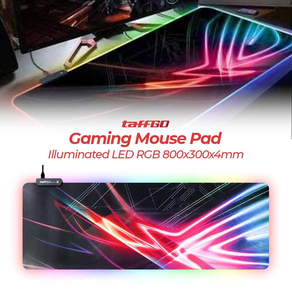 Jual Gaming Mouse Pad Illuminated LED RGB 800x300mm RGB-03 - No Color ...