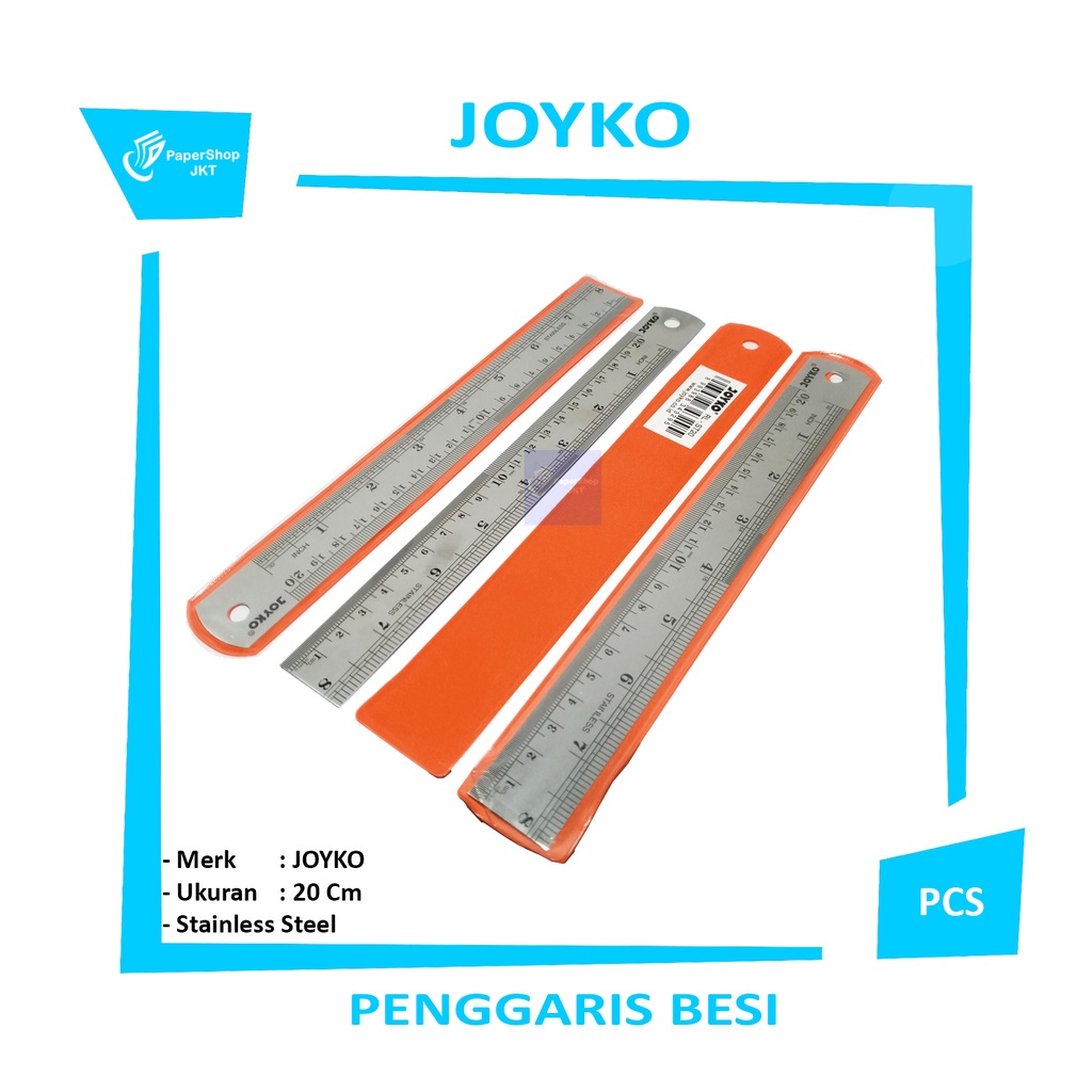 Jual JOYKO - Penggaris Besi 20 Cm - Pcs | Shopee Indonesia