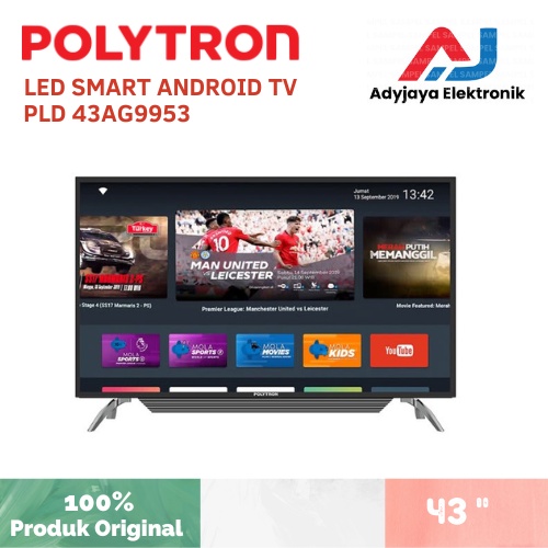 Jual POLYTRON LED ANDROID 43 Inch PLD 43AG9953 | Shopee Indonesia