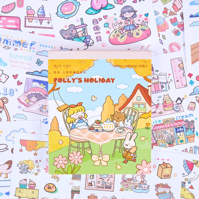 Jual Stiker Stiker Karakter Lucu 1 Pack Isi 50 Lembar Unik Premium ...