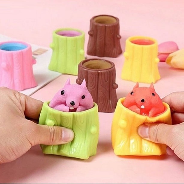 Jual Mainan Squishy Tupai Karet / POP UP Tupai Karet Silikon Squeeze ...
