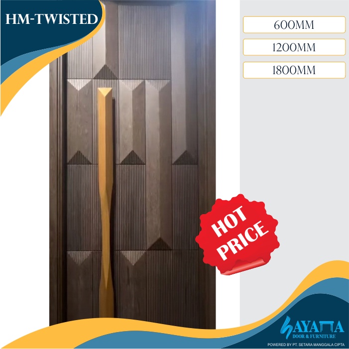 Jual HM TWISTED Hayana Wooden | Pull Handle Kayu Jati | Gagang Pintu ...