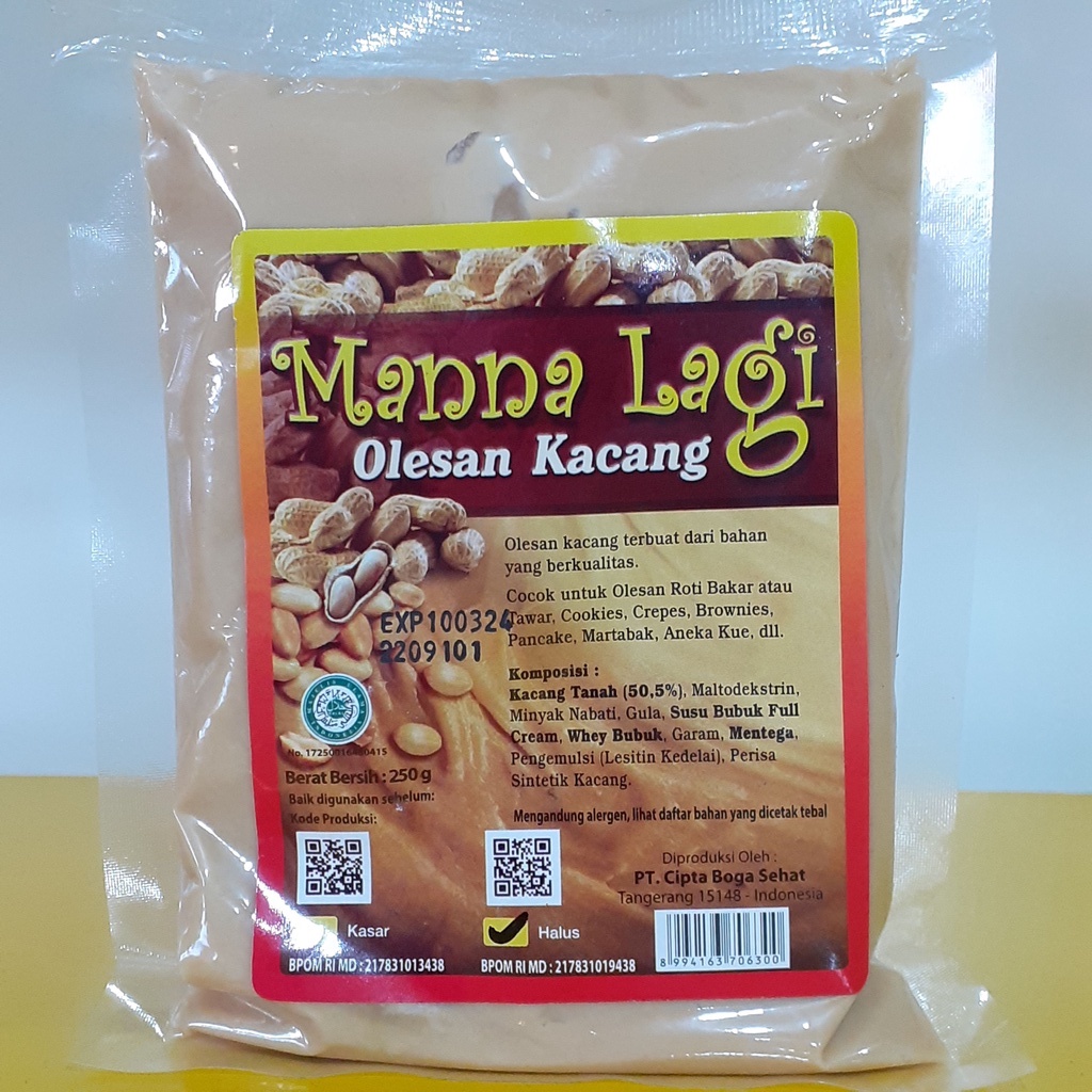 Jual Manna Lagi Olesan Kacang Halus 250g | Shopee Indonesia
