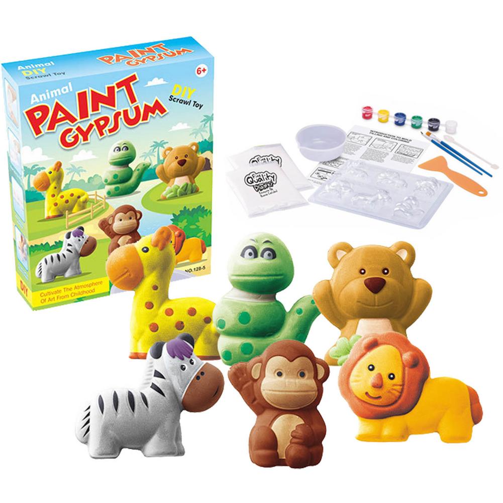 Jual DIY Painting Gypsum Kit Mewarnai Patung Lukis Gypsum Mainan Anak ...