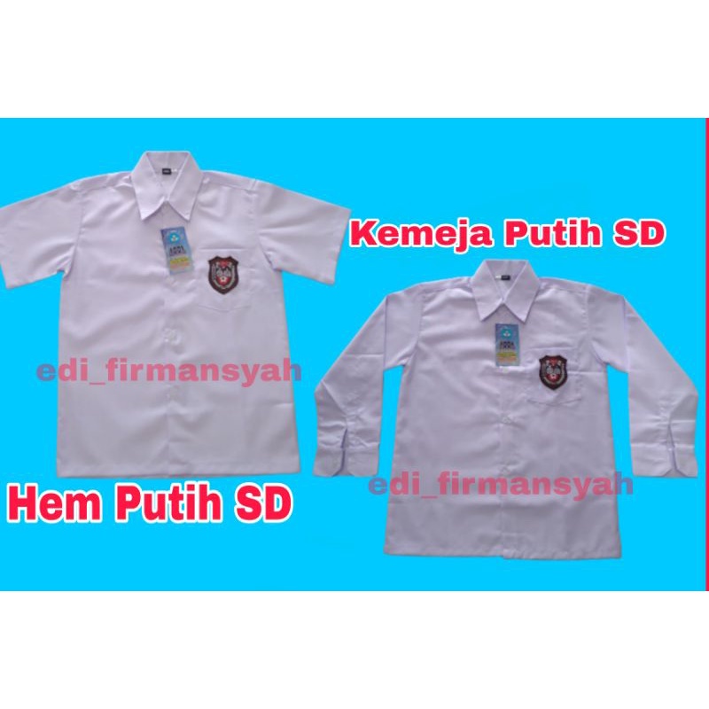 Jual Seragam sekolah SD Hem Putih Dan Kemeja Putih merk ABBA | Shopee ...