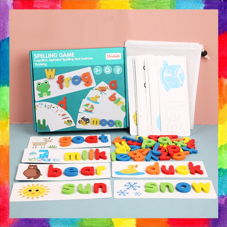Jual Mainan Edukasi Spelling Game Mengeja Kata Belajar Membaca Anak ...
