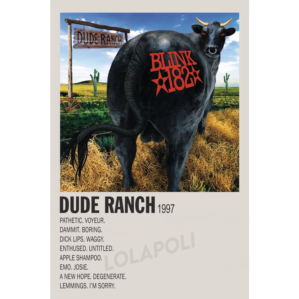 Jual Poster Cover Album Dude Ranch - Blink-182 | Shopee Indonesia