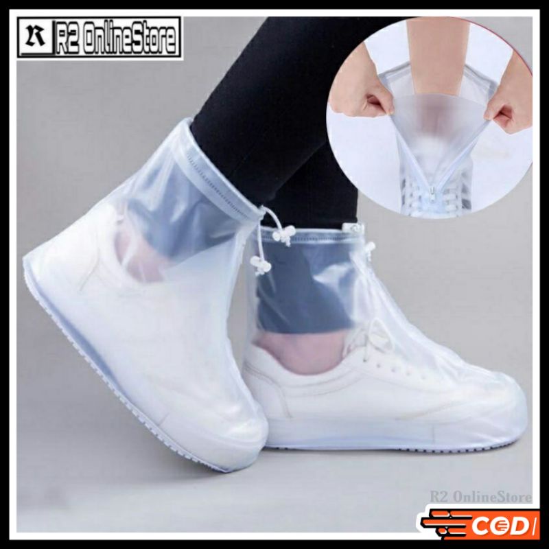 Jual Cover Hujan Sepatu Reusable Rain Boot Cover Ukuran XXL XL M S Jas ...