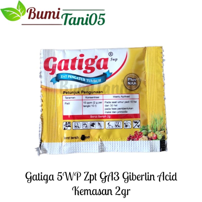 Jual GATIGA 5WP 2GR HORMON GA3 ZPT ASAM GIBERELAT | Shopee Indonesia