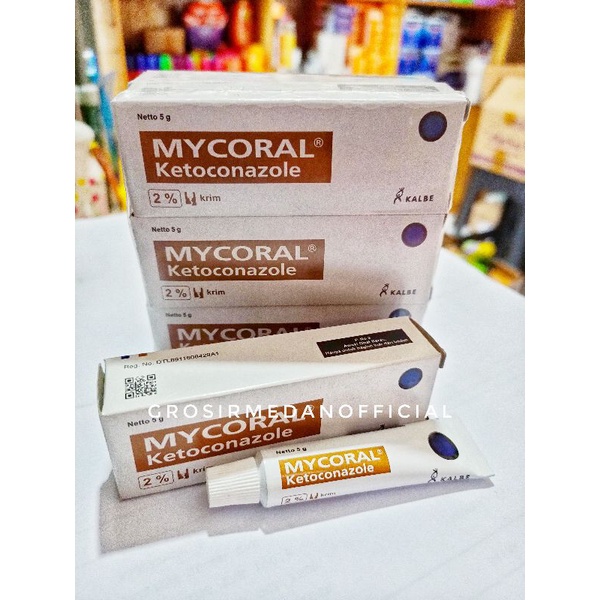 Jual MYCORAL KETOCONAZOLE TABLET DAN KRIM - CREAM SALEP OBAT GATAL JAMUR PANU KADAS KURAP ...