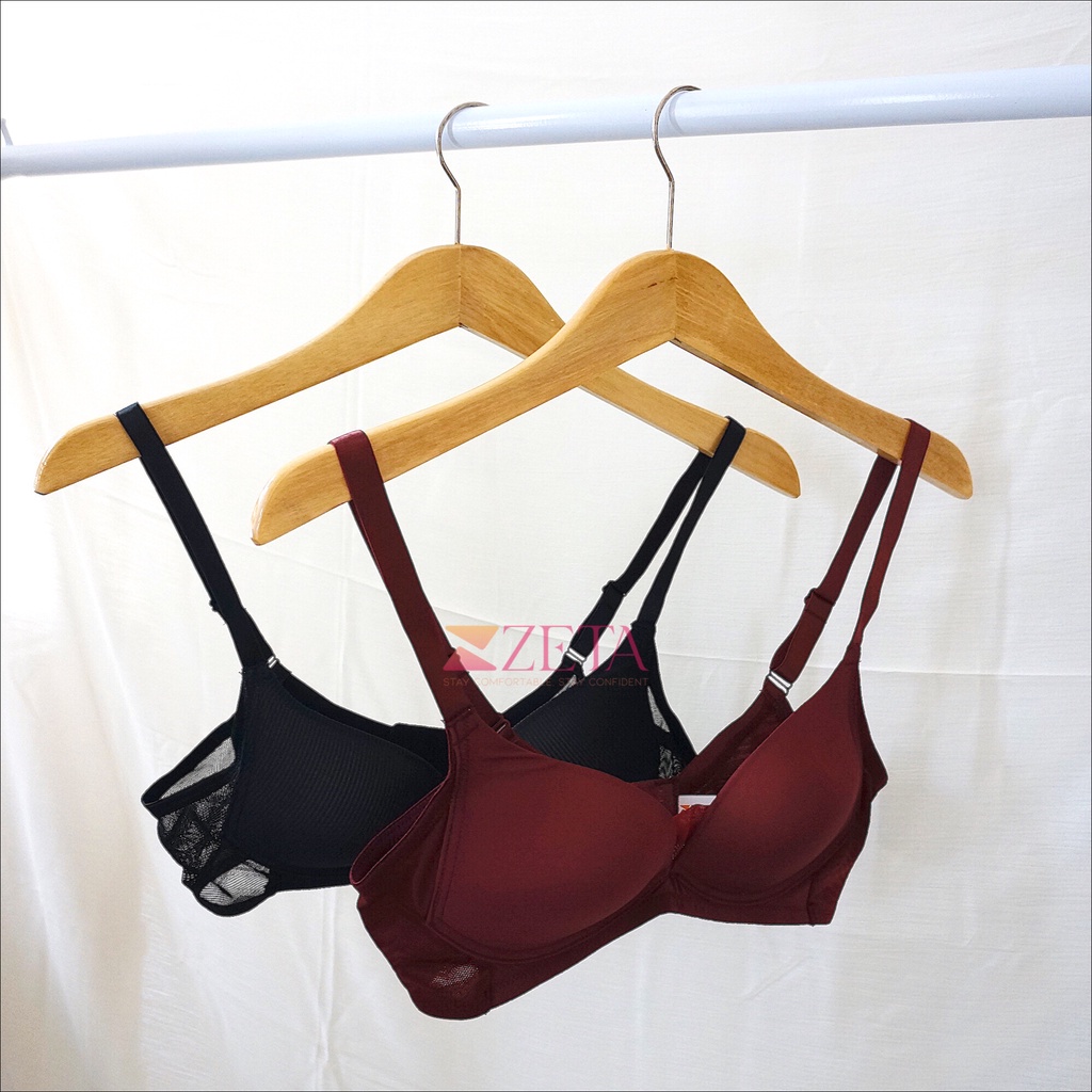 Jual [ZETA] Moon Bra | Bra T-Shirt Tanpa Kawat Push Up Busa Pakaian ...