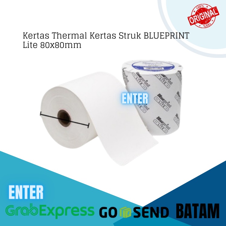 Jual Kertas Thermal Kertas Struk BLUEPRINT Lite 80x80mm | Shopee Indonesia