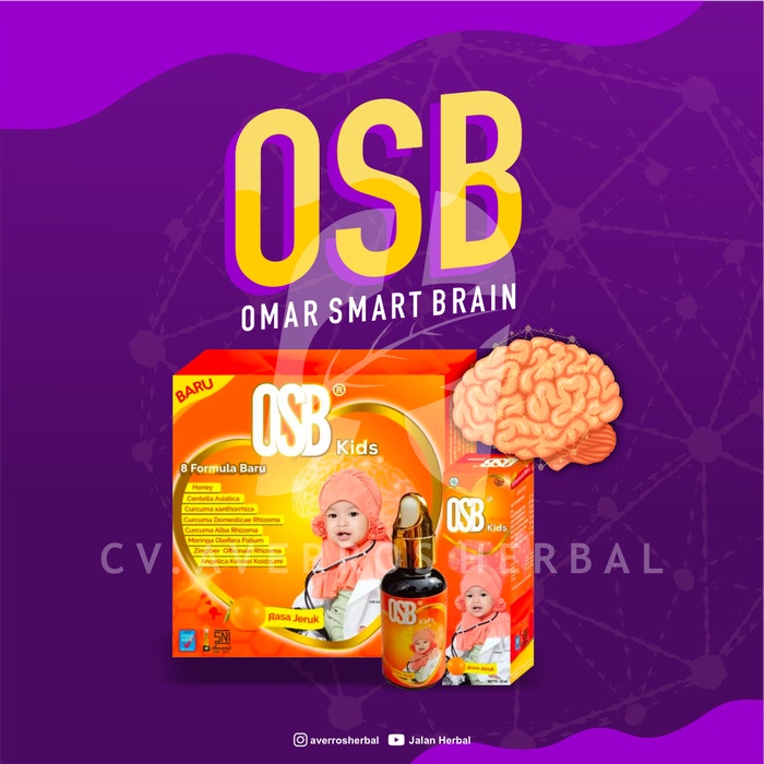 Jual Vitamin Madu Cair OSB Kids Omar Smart Brain Otak Anak Pintar ...