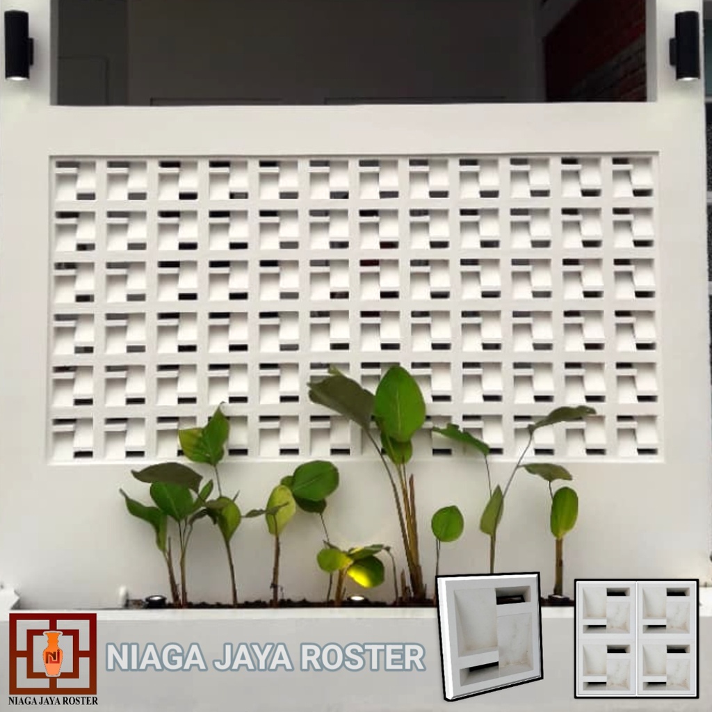 Jual roster beton minimalis / loster beton roster putih, loster dua ...