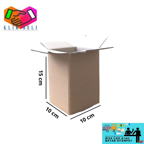 Jual Kardus Box Polos Persegi Panjang Ukuran 15x10x10 cm | Shopee Indonesia