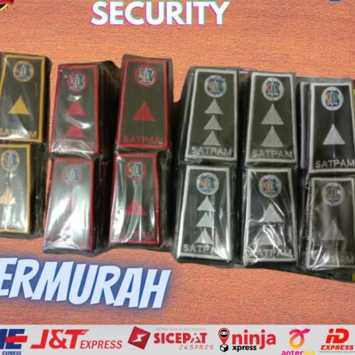 Jual STAR PANGKAT SATPAM TANDA PANGKAT PUNDAK SATPAM SECURITY BORDIR ...