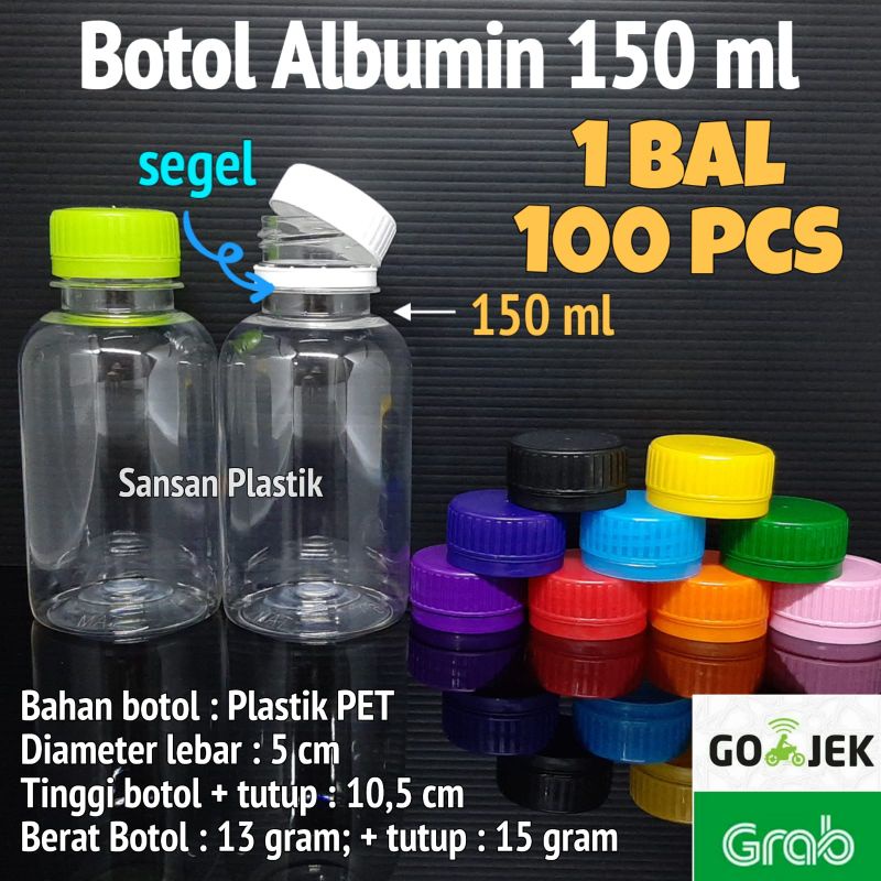 Jual Botol Gendut 150 ml / Botol 150 ml / Botol Plastik 150ml GOJEK ...