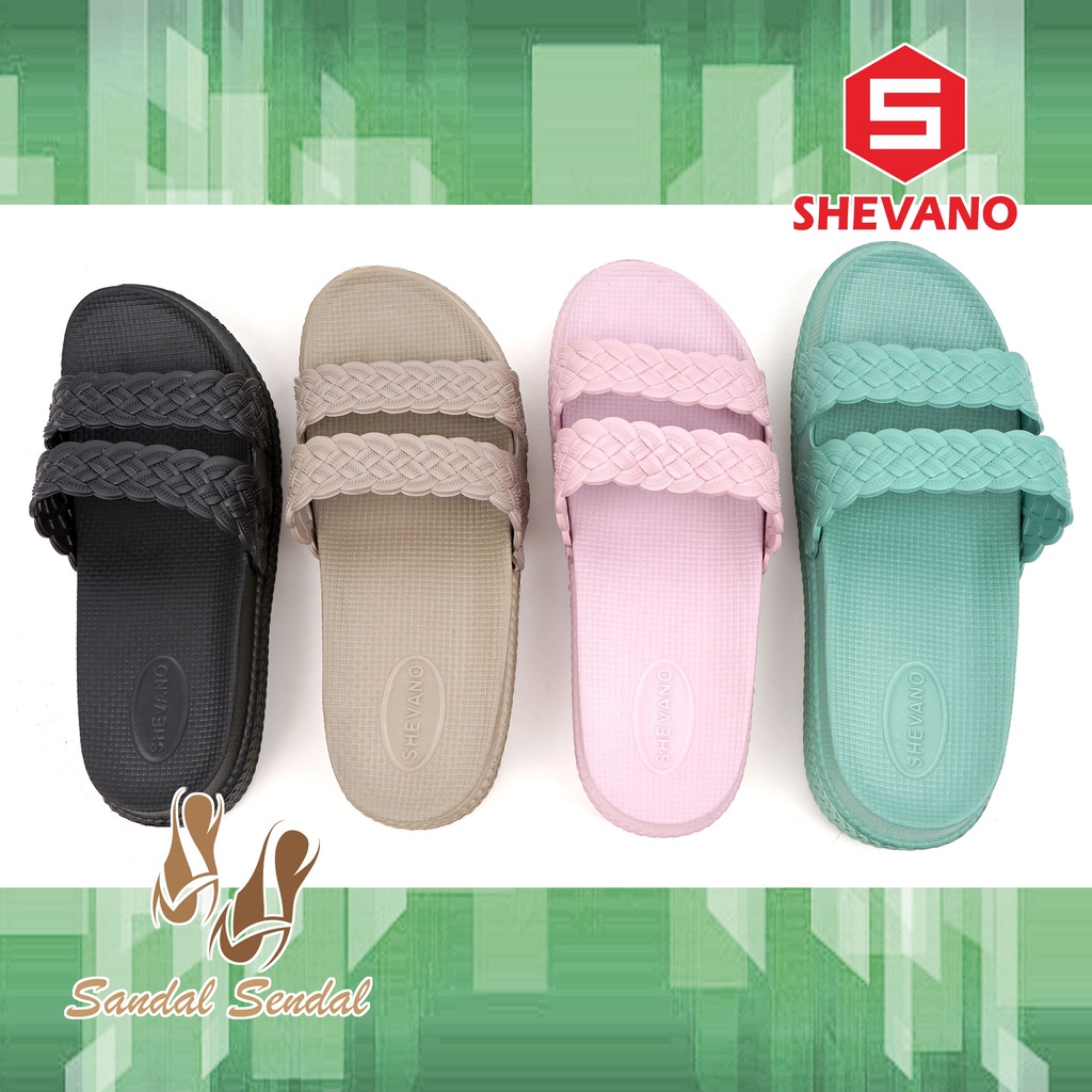 Jual Sandal Wanita Slip On Shevano SN-327 Fashion Lentur Nyaman Anti ...