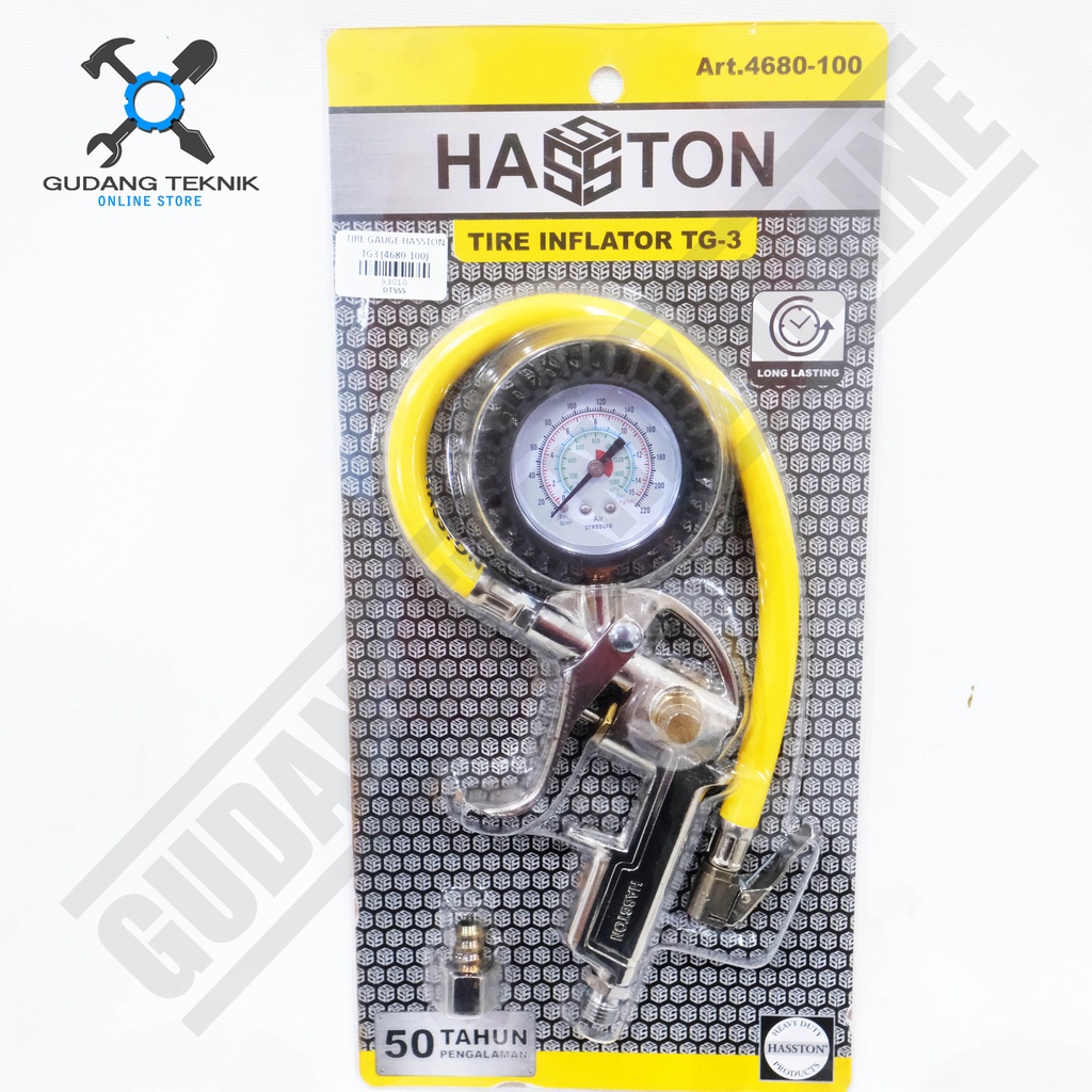 Jual Alat Pengisi Angin Ukur Tekanan Ban TG3 HASSTON PROHEX 4680-100 ...
