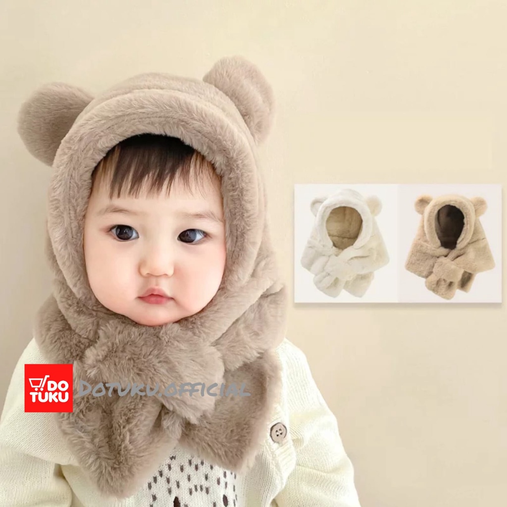 Jual Dotu Bear Hat / Topi Beruang Anak Lucu Topi Anak Lucu Usia 1-5 ...