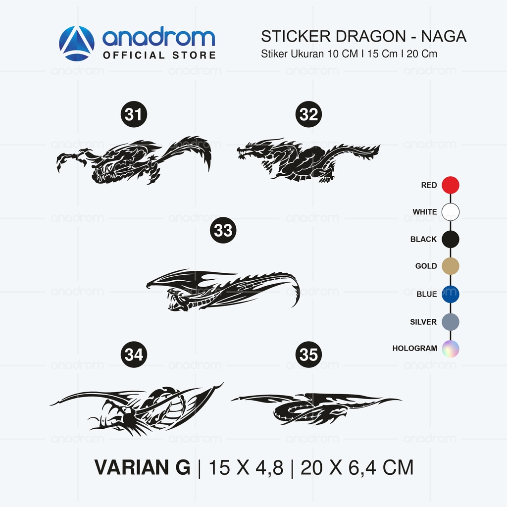 Jual Sticker Dragon - Naga I Sticker Kaca Mobil, Sepeda Motor & Laptop ...