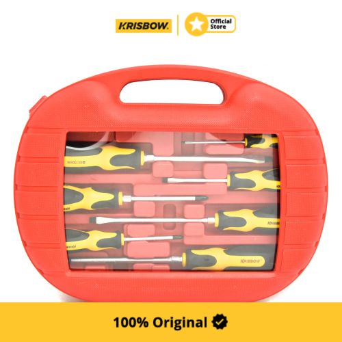Jual Krisbow Screwdriver Set Obeng (10 Pcs) Lrsst10 | Shopee Indonesia