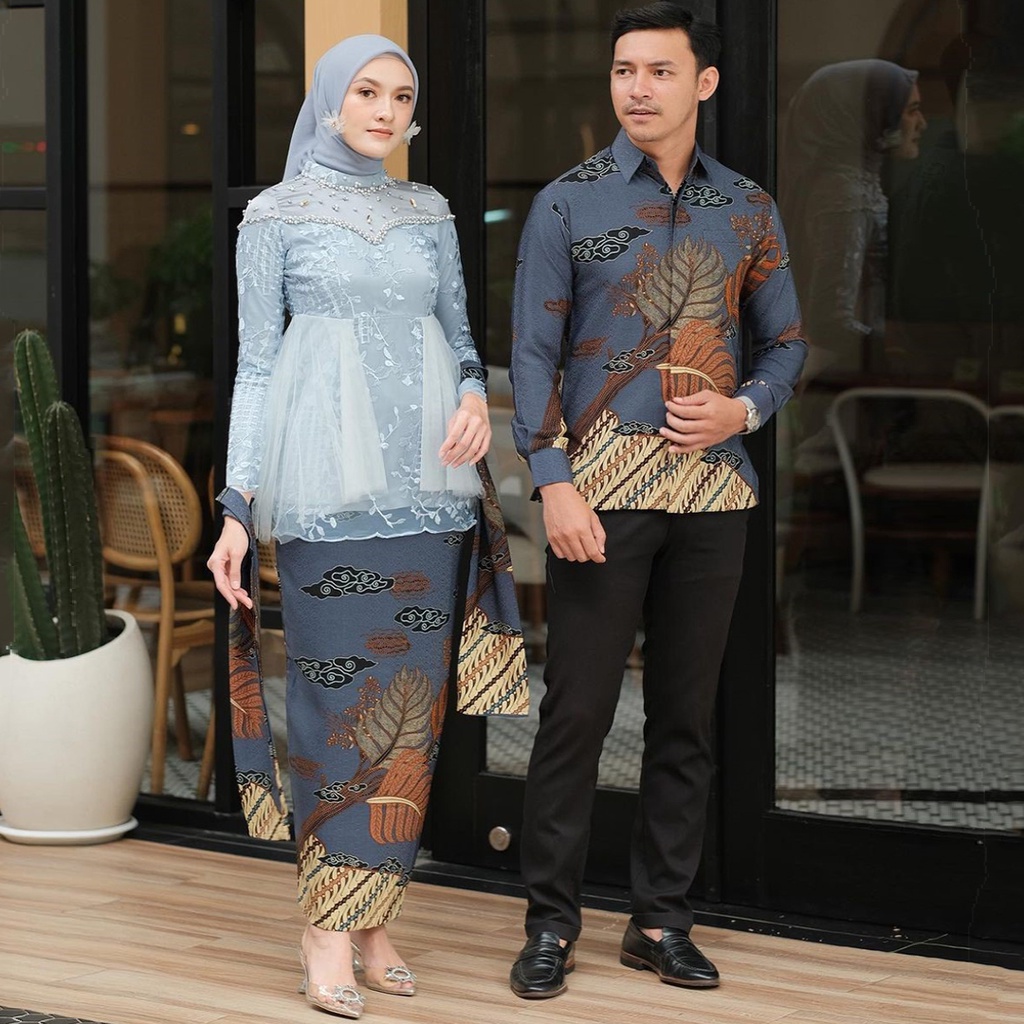Jual BATIK COUPLE TERMURAH - Kebaya Couple Jelita Baju Wisuda Lamaran ...