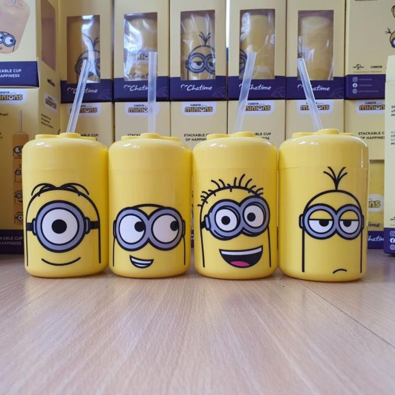 Jual Chatime Stackable Minions Botol Minum Reusable | Shopee Indonesia