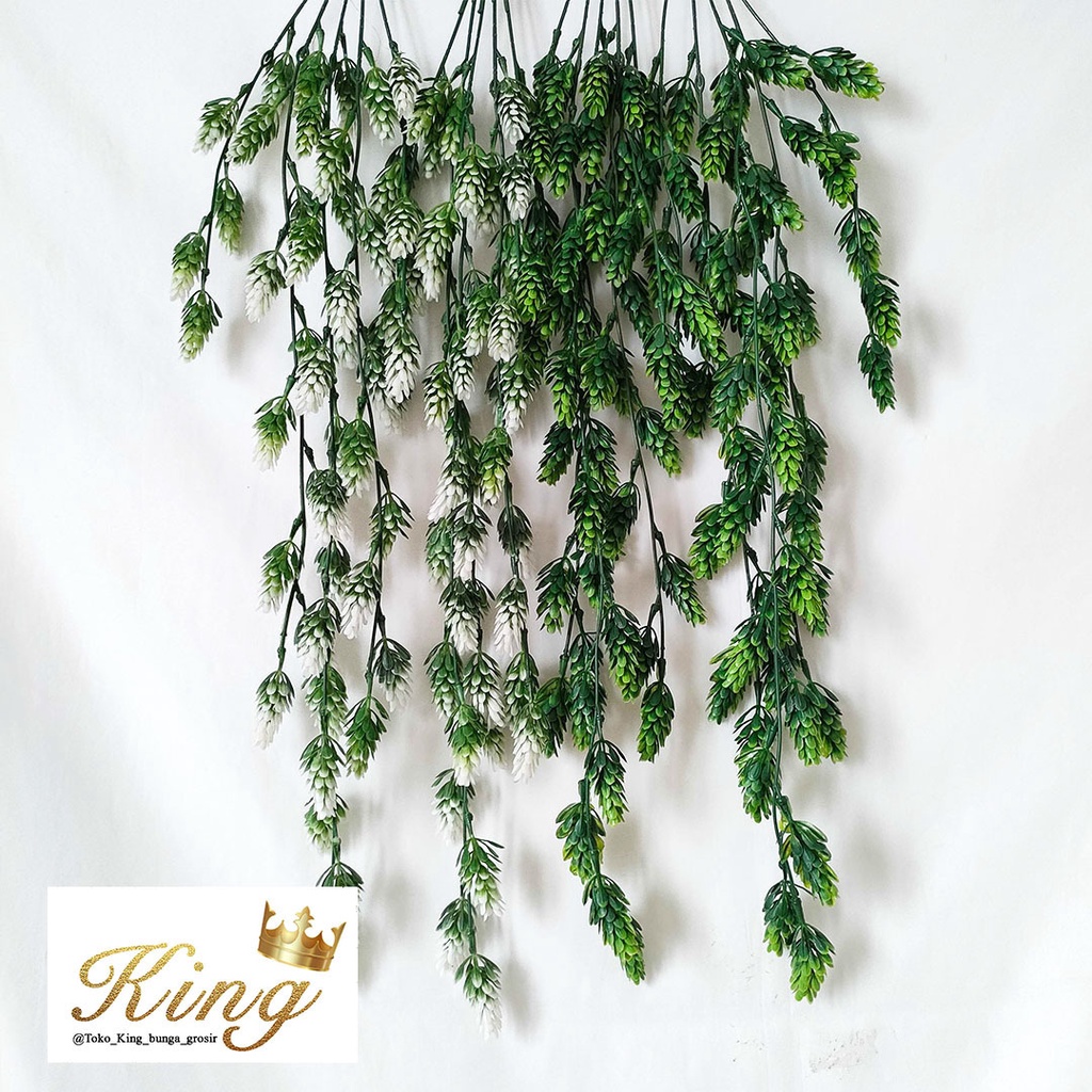 Jual Artificial Norway Pinecone Garland Tanaman Daun Hias Palsu Bunga ...