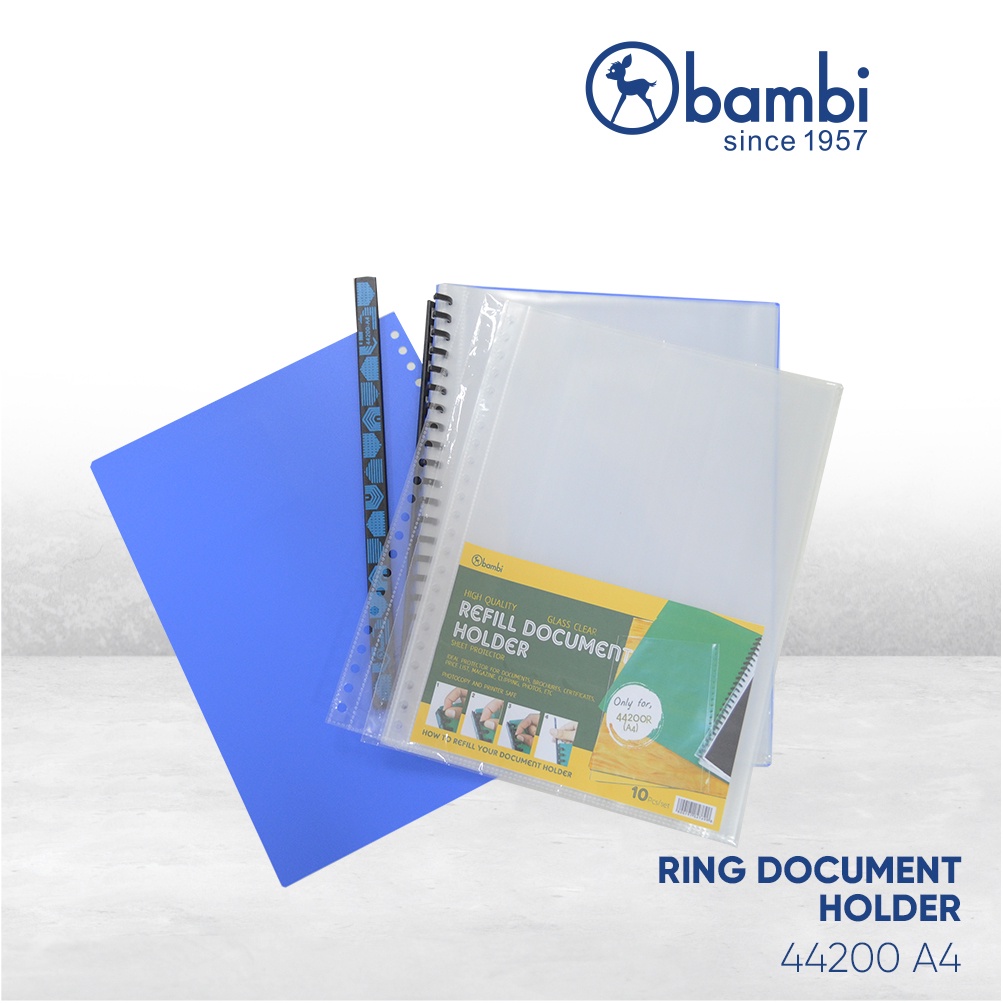 Jual Bambi Refill Document Holder 44200R Ukuran A4 Original | Shopee ...