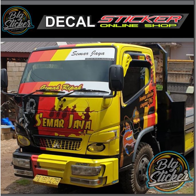 Jual STIKER MOBIL TRUCK CANTER STICKER DECAL PRINT FULL KABIN VARIASI ...