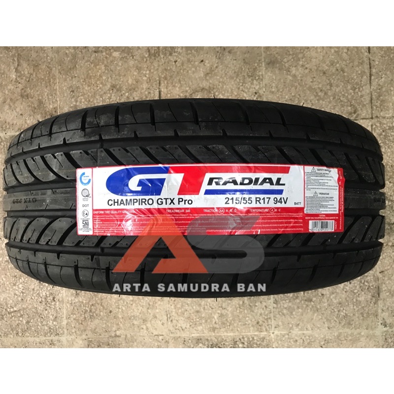 Jual Ban GT Radial Gajah Tunggal Champiro GTX Pro 215 / 55 R 17 R17 | Shopee Indonesia