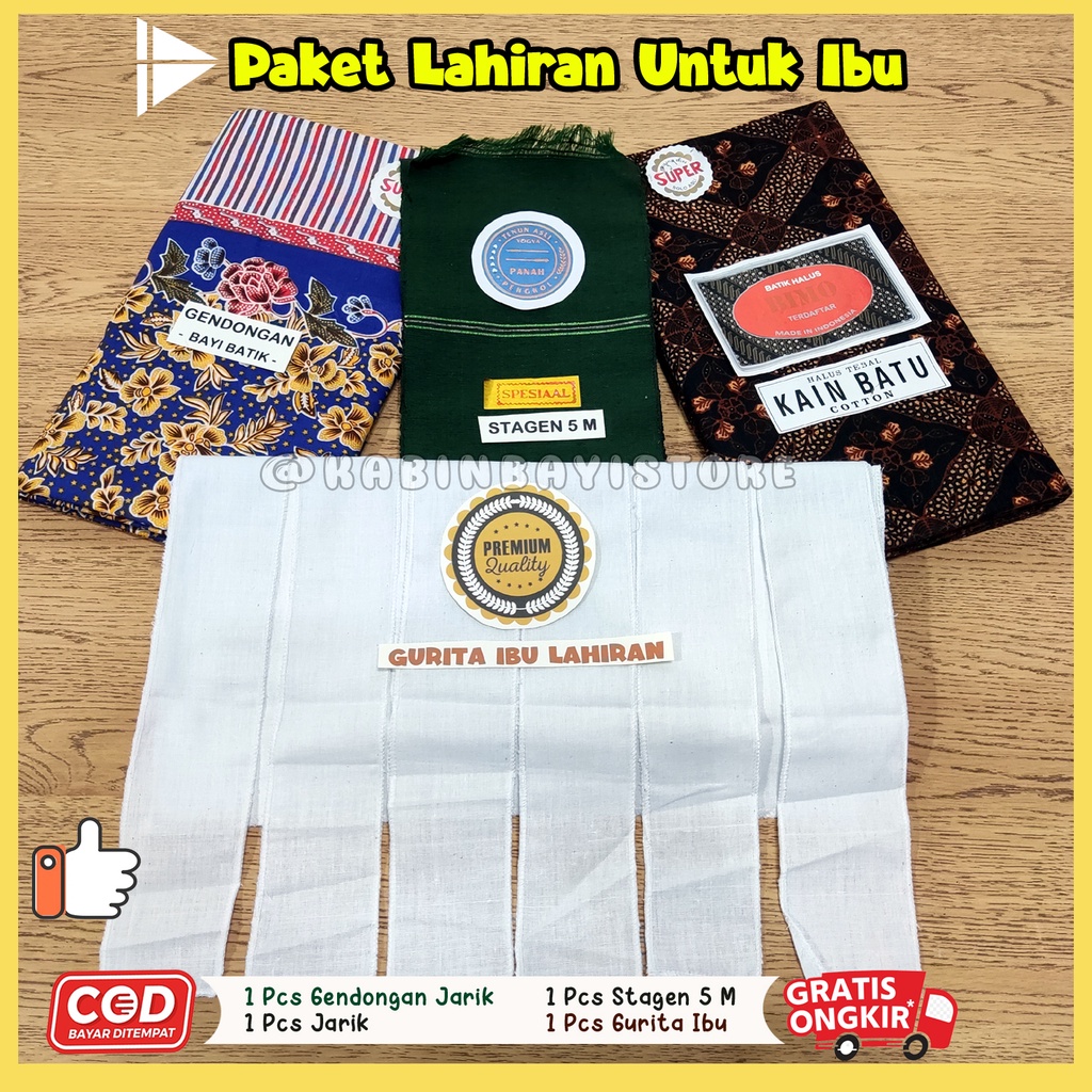 Jual Paket Lahiran Stagen, Jarik, Gurita Ibu, dan Gendongan Tradisional ...