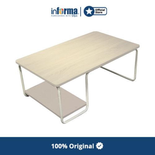 Jual Informa Abby Meja Tamu Dengan Rak - Cokelat Oak Coffee Table Meja ...