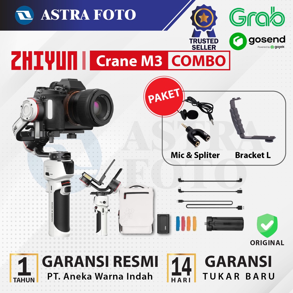 Jual Zhiyun Crane M3 Combo Gimbal Stabilizer Zhiyuntech Tech Crane M3 ...