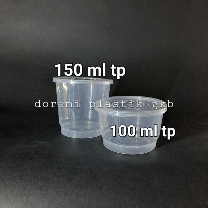 Jual [isi 25pcs] thinwall libra 100ml 150ml /cup fla vla pudding saus ...