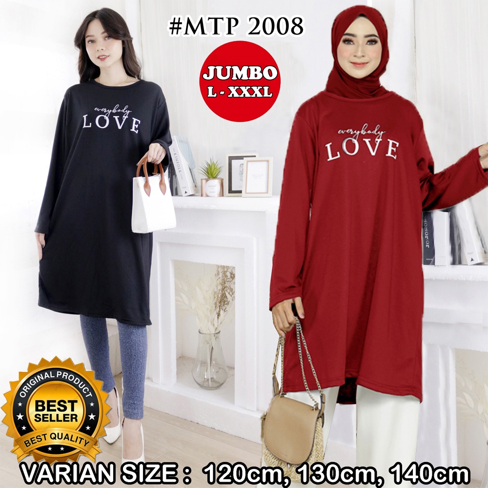 Jual TUNIK JUMBO WANITA - TUNIK WANITA BIG SIZE LD 120 cm - LD 130 cm - LD 140 cm | Shopee Indonesia