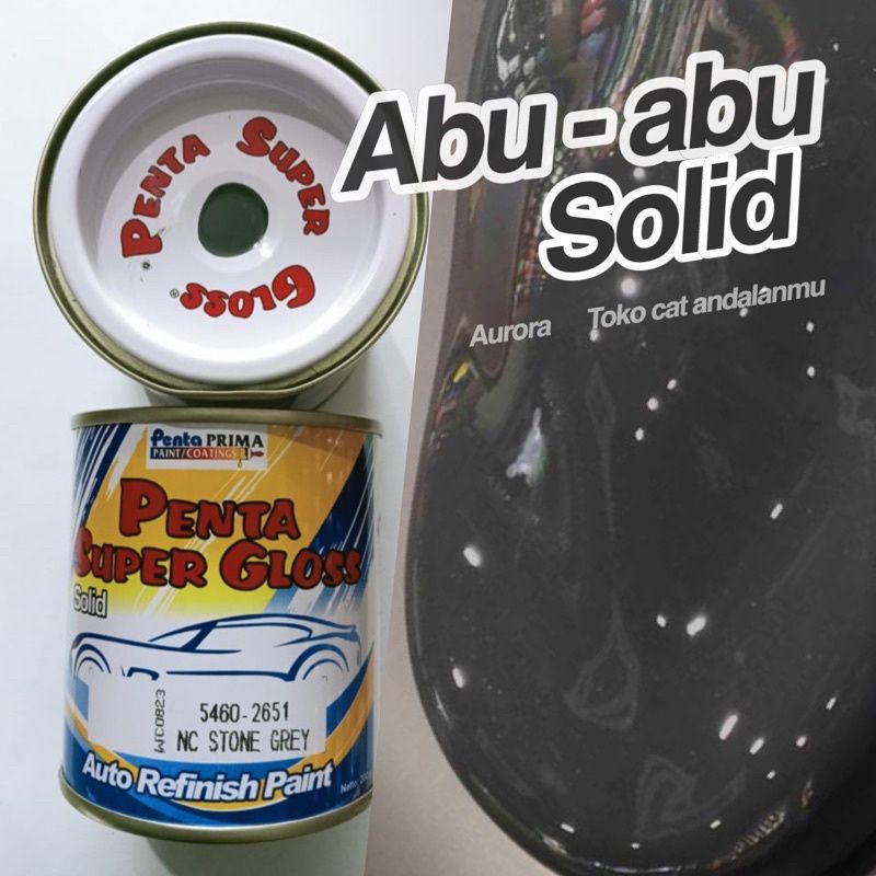 Jual Cat Penta Super Gloss 5460-2651 NC Stone Grey 200ml Abu-abu Ston ...