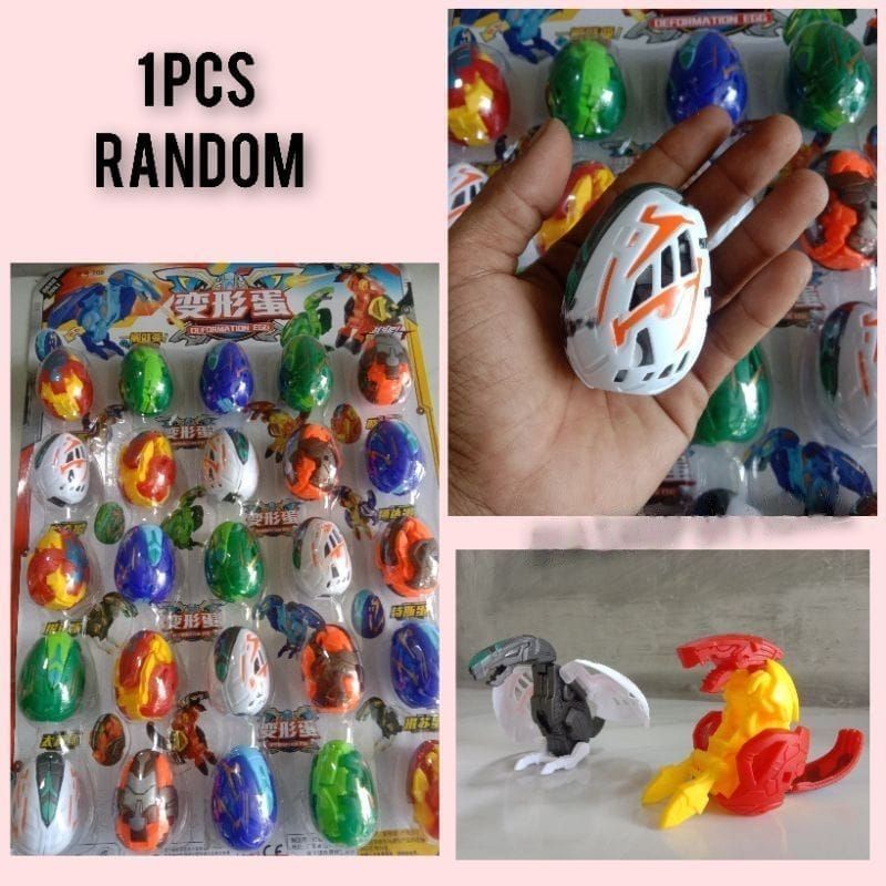 Jual Mainan Telur Deformasi Dinosaurus - Robot DIY Edukasi Anak - Telur ...