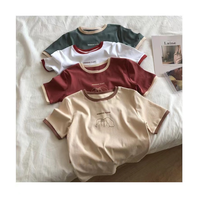 Jual TOXIC.OUTLET - Weekend T Shirt / Baju Kaos Top Atasan Korea Wanita ...