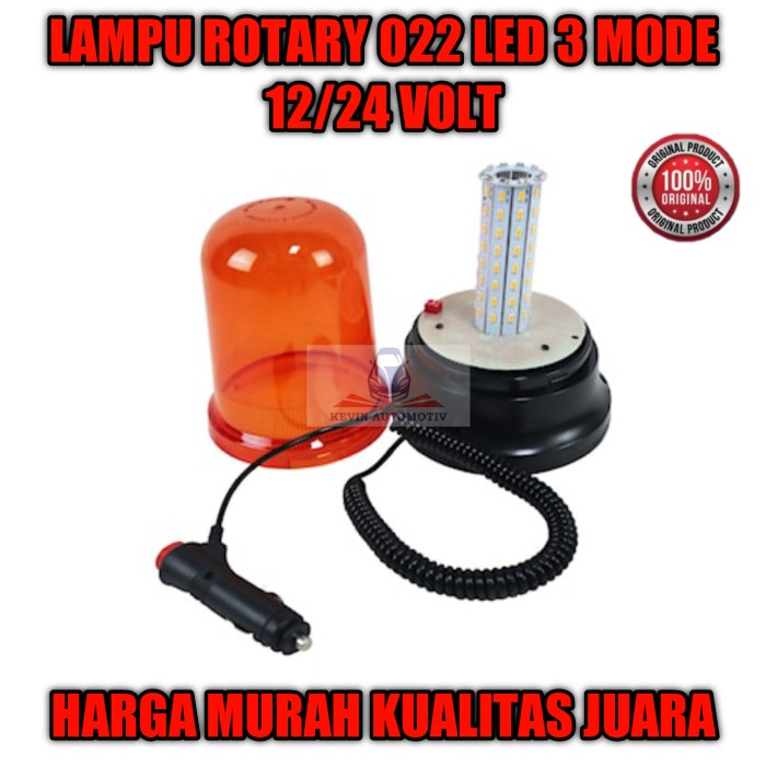 Jual Lampu rotary mobil led rotari 3 mode 12 V 24 volt | Shopee Indonesia