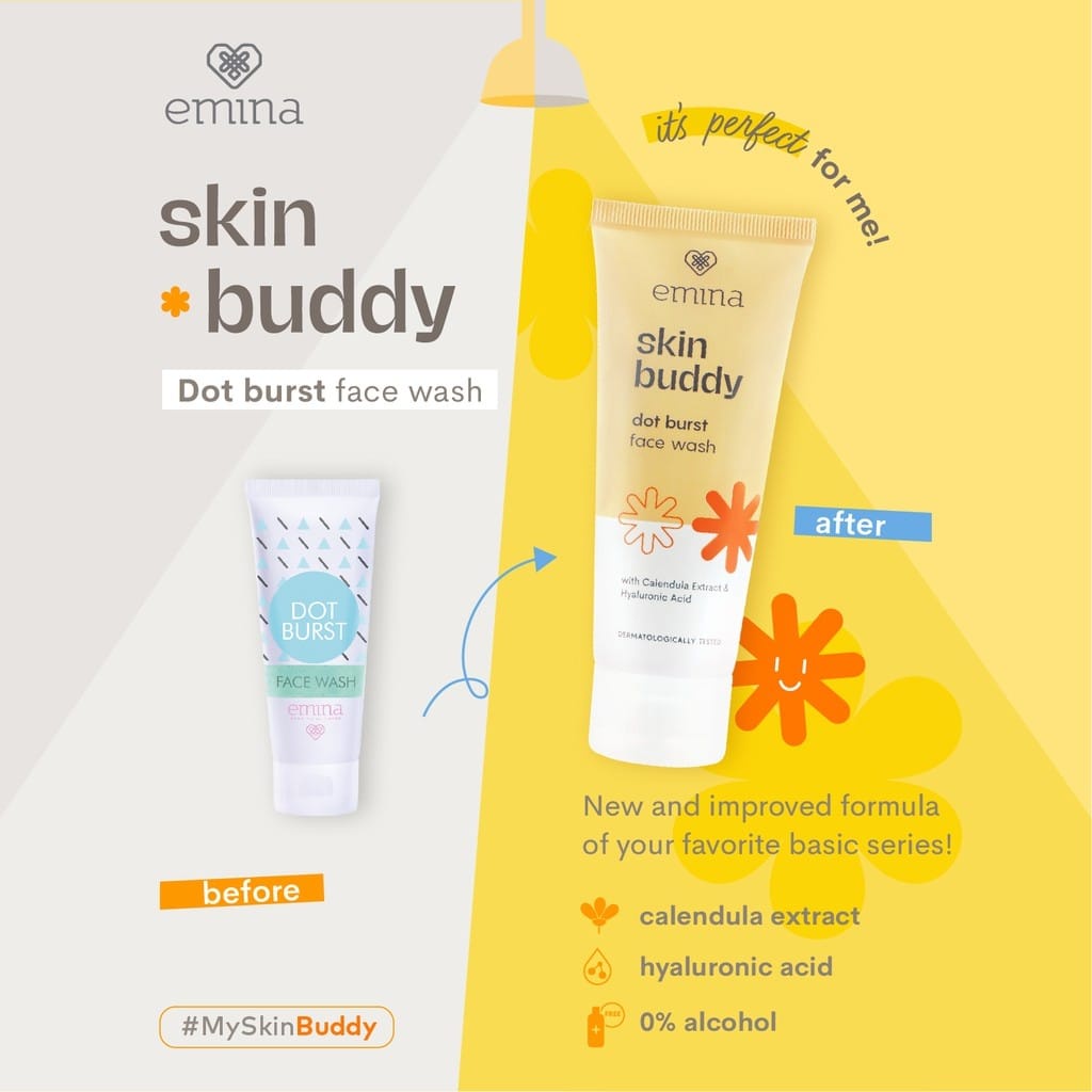 Jual Emina Skin Buddy Face Wash 60ml | Shopee Indonesia